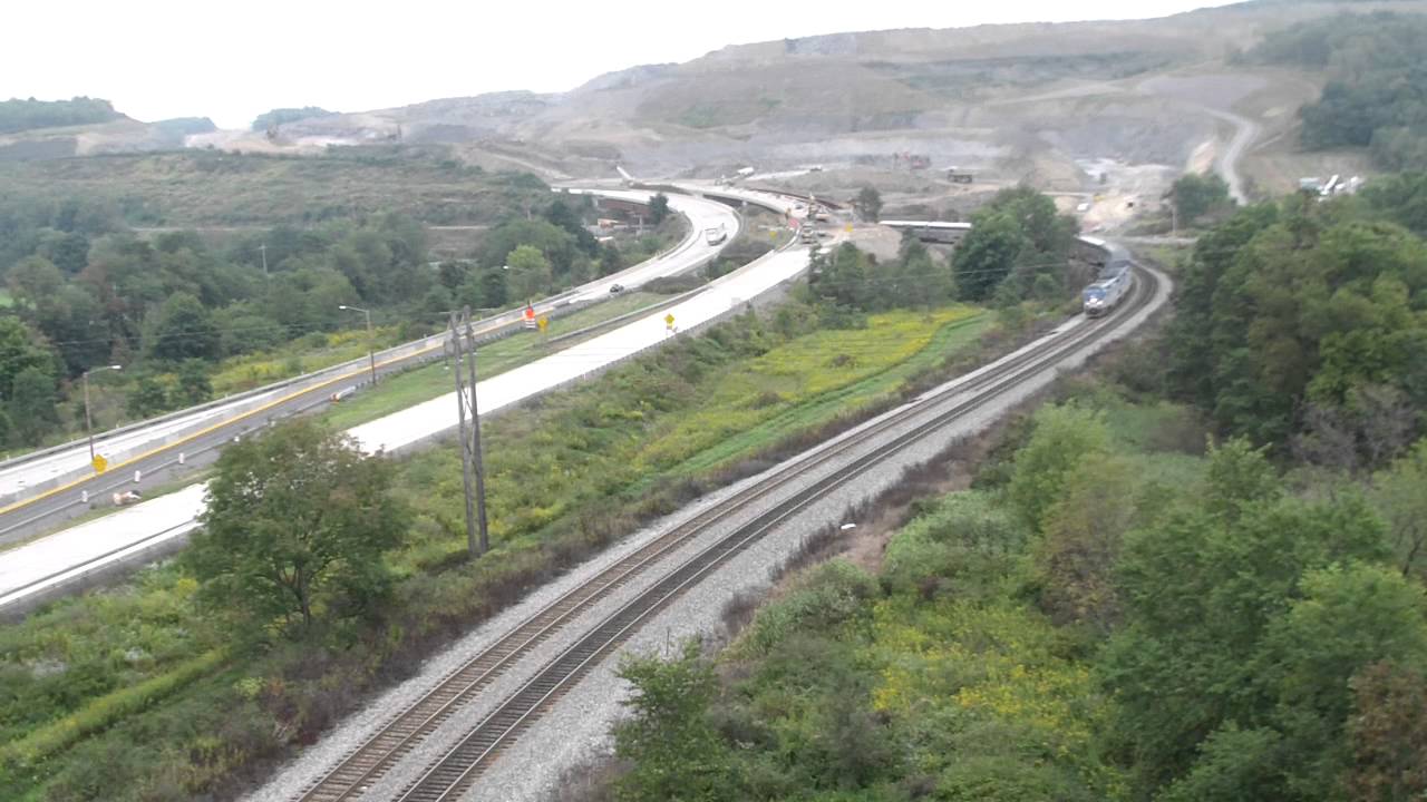 Amtrak Capitol Limited on Sand Patch grade - YouTube