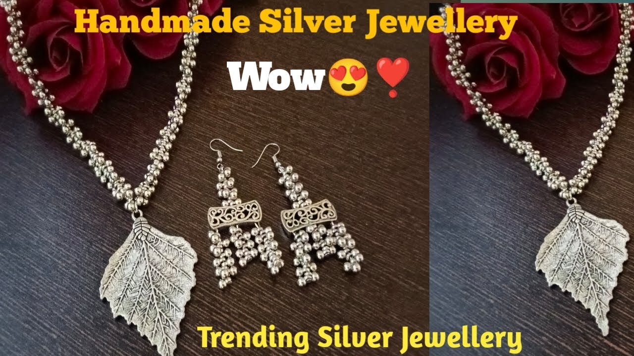 Trending Silver Jewellery making at home | Handmade jewellery | - YouTube