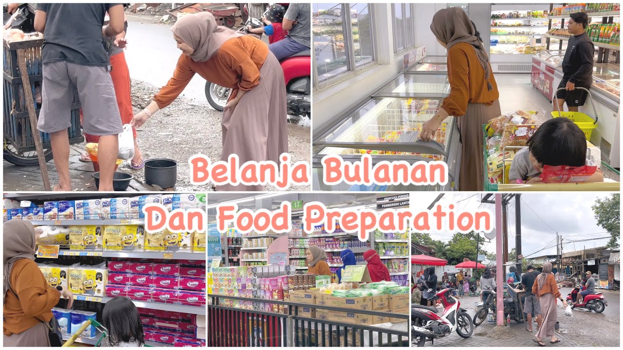 Belanja bulanan sekaligus food preparation. Senangnya belanjaan lengkap ...