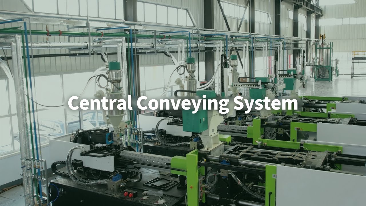 Material handling and conveying system | Plastic molding and processing ...