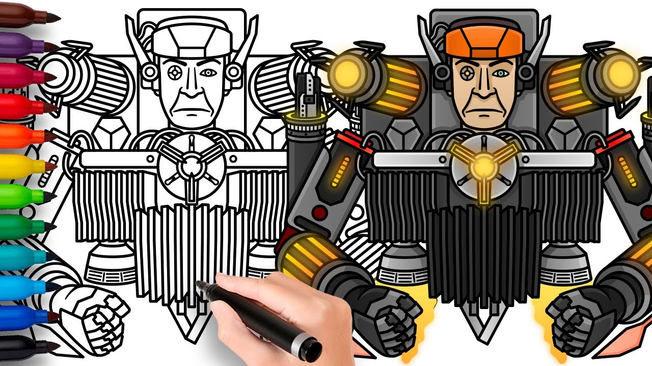 КАК НАРИСОВАТЬ НОВЫЙ G-MAN 5.0 из Скибиди Туалет 77 (Часть 4) - YouTube