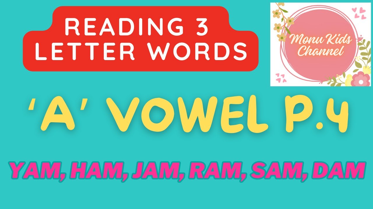 Reading 3 letter words vowel a P4| Learn to read phonics in English ...