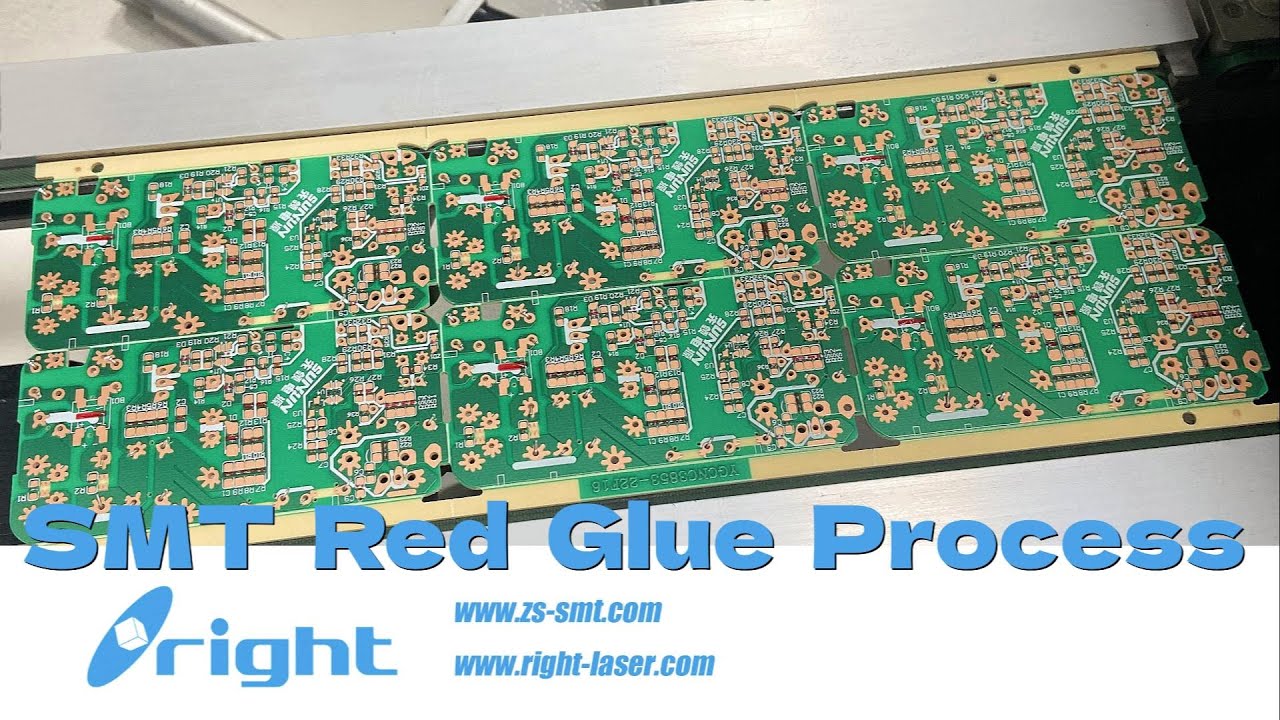 SMT -- red glue process - YouTube