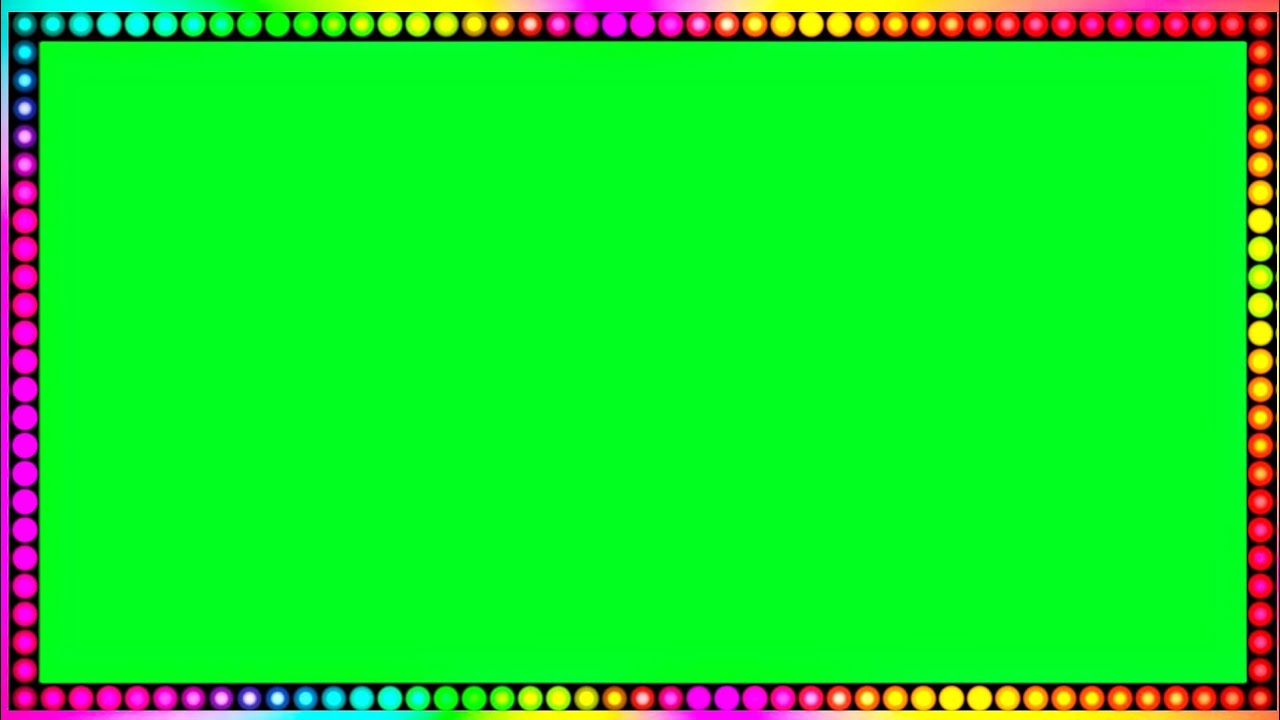 green screen Border light effect HD | Video Free green screen border ...