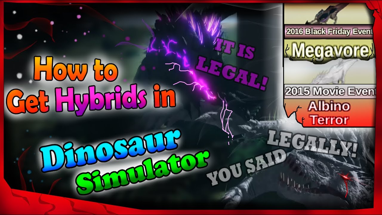 How to Get Megavore and Albino Terror (LEGALLY) in Dinosaur Simulator ...