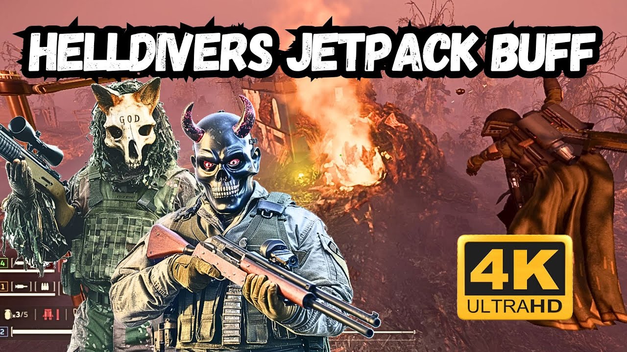 Trying out the NEW BUFFED JETPACK... SUPER HELLDIVE DIFFICULTY ...