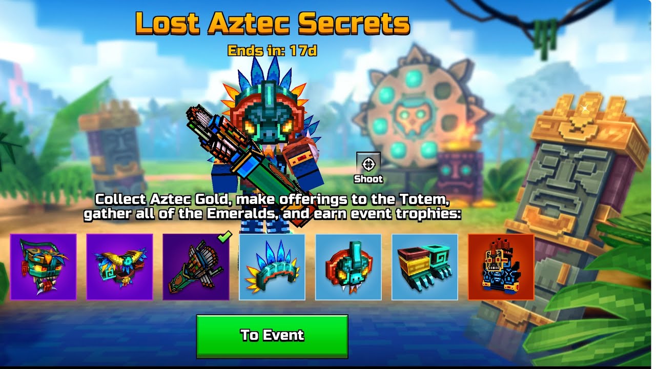 New Lost Aztec Secrets Event - Pixel Gun 3D - YouTube