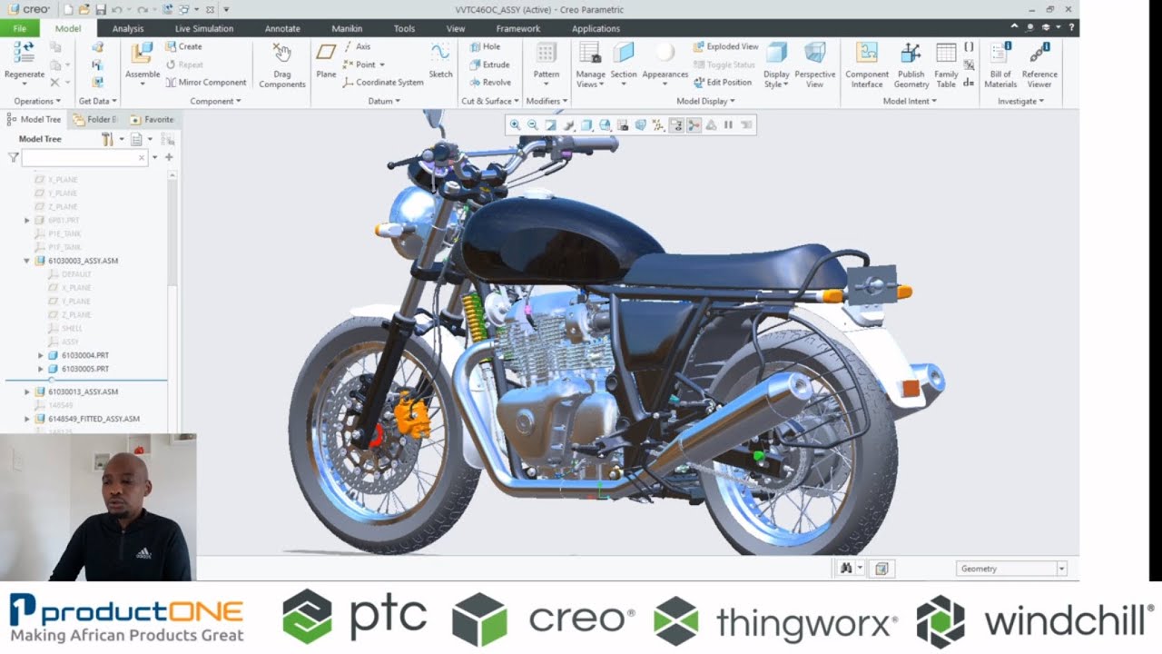 Freestyle Concept design with Creo 7.0 - YouTube