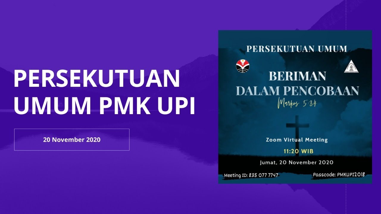 Salinan dari Persekutuan Umum PMK UPI 20 November 2020 - YouTube