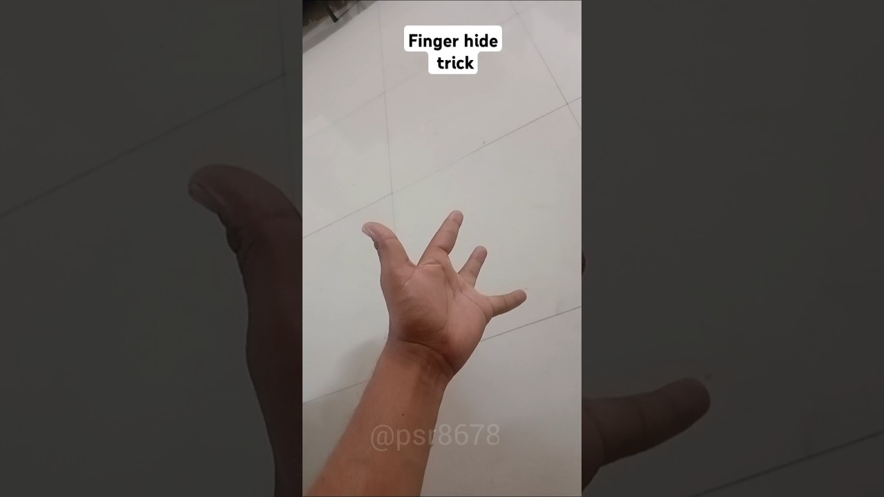 finger hide trick| @psr8678 #tricks #magic #experiment #viralvideo - YouTube