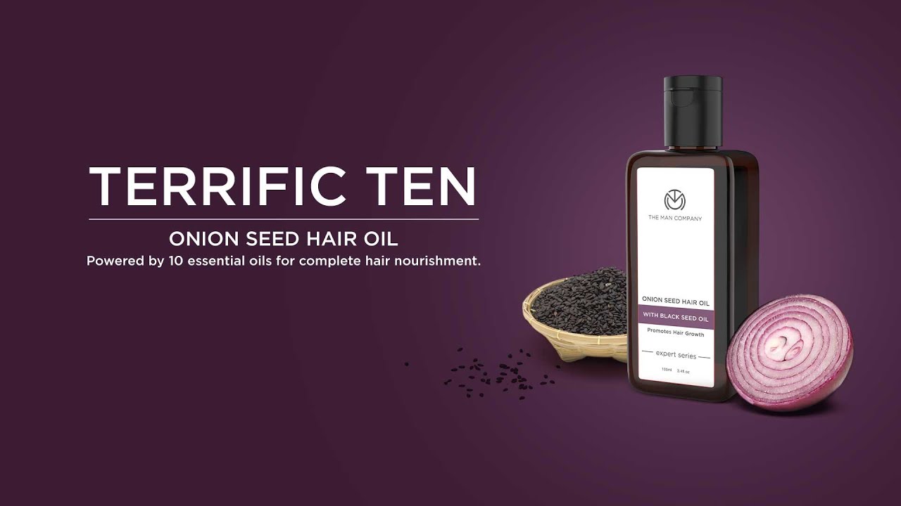 The Man Company Onion Seed Hair Oil Enriched with 10 Essentials Oils ...