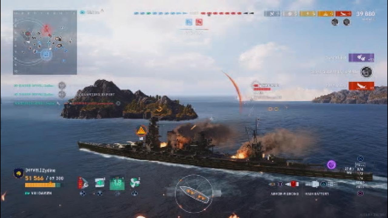 A Wierd And Unique Daisen Game . World of Warships Legends - YouTube