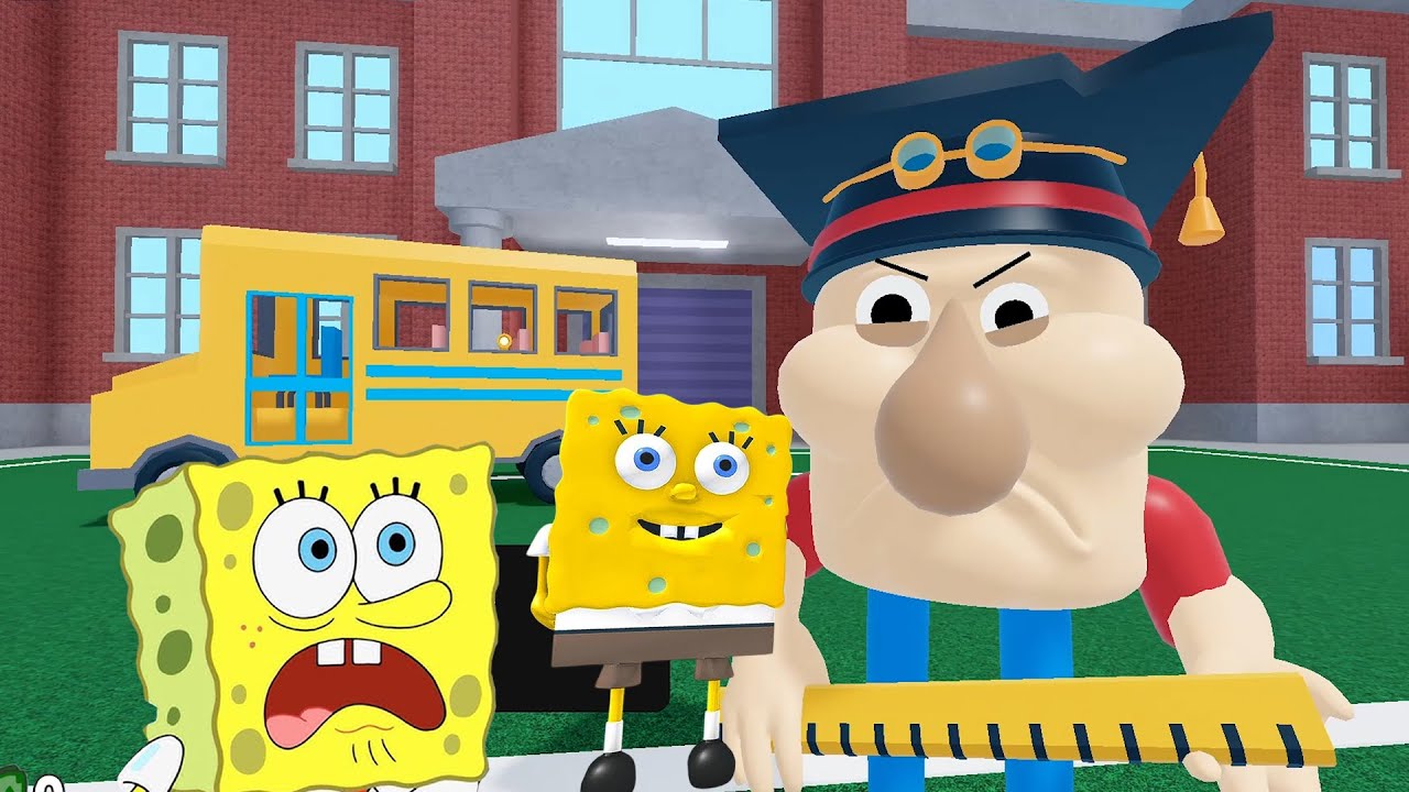 Sundjer Bob - SPAŠAVAM STEVICU IZ ŠKOLE - Sundjer Bob na srpskom ROBLOX ...