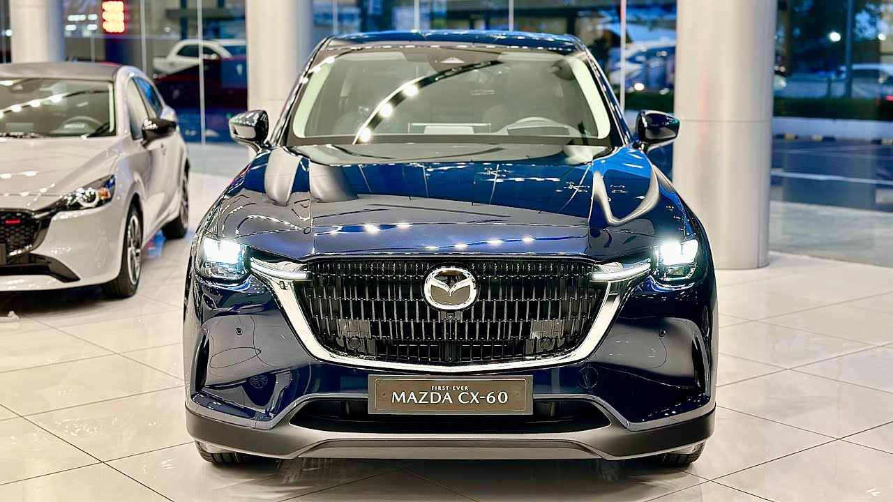 2025 Mazda CX 60 Skyactiv G - 2.5L Best Luxury Japan SUV Blue Exterior ...