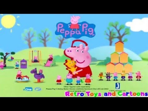 Peppa Pig Mystery Houses Playsets Carry Along Friends Case Commercial Retro Toys and Cartoons
