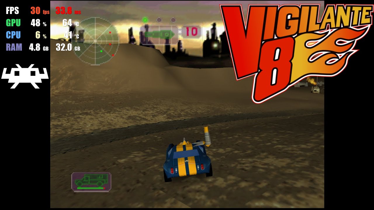 Parallel N64 | Vigilante 8 | N64 Emulator HD Gameplay - YouTube