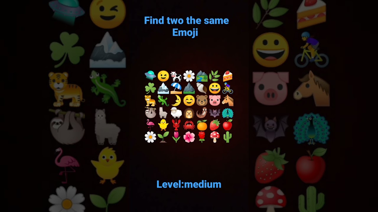 Find two the same Emoji chelenge #challenge #gabix #shorts - YouTube