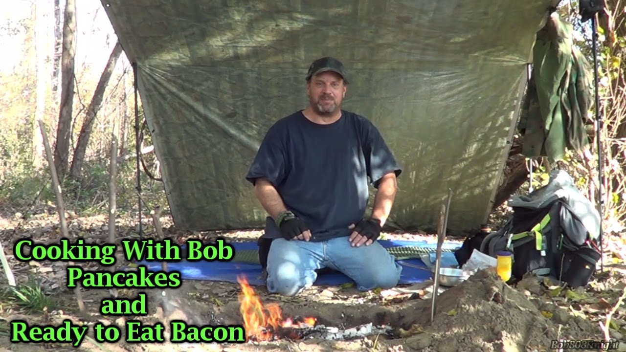 Cooking With Bob Pancakes And Ready to Eat Bacon - YouTube
