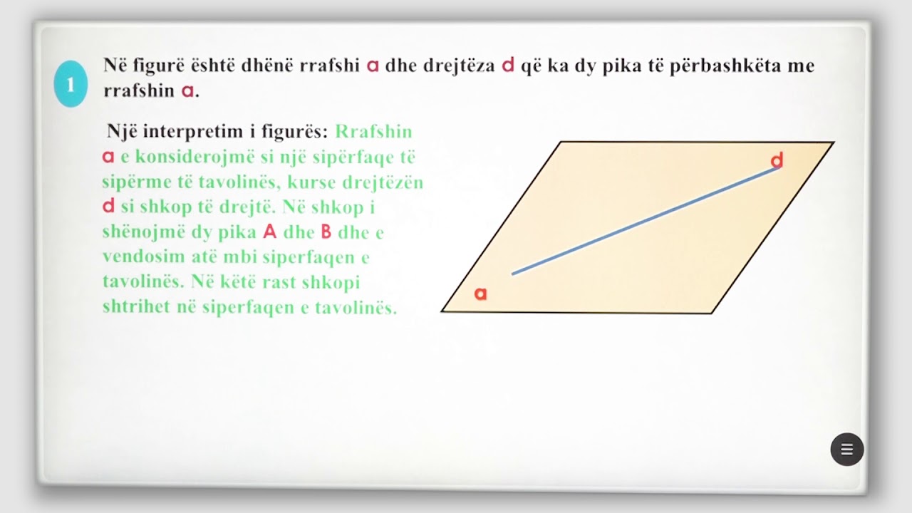 5 02 034 - Java e shtatë - Matematikë - Drejtëza dhe rrafshi - YouTube