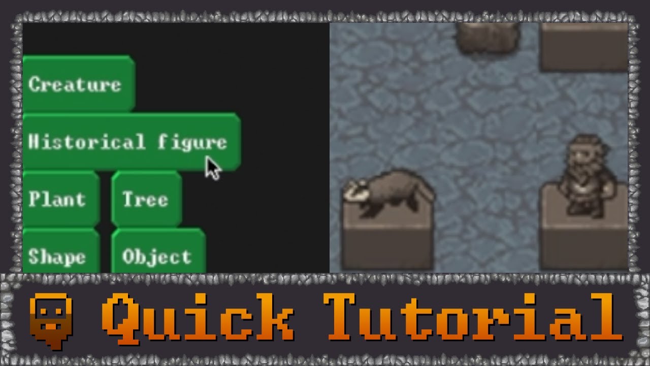 Dwarf Fortress Quick Tutorials Custom Statues Youtube