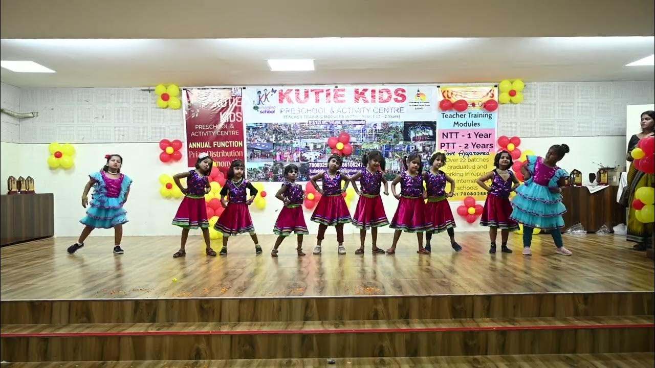 Kutie Kids Annual Function 2025-26 Sundari Sundari Dance by KG girls ...