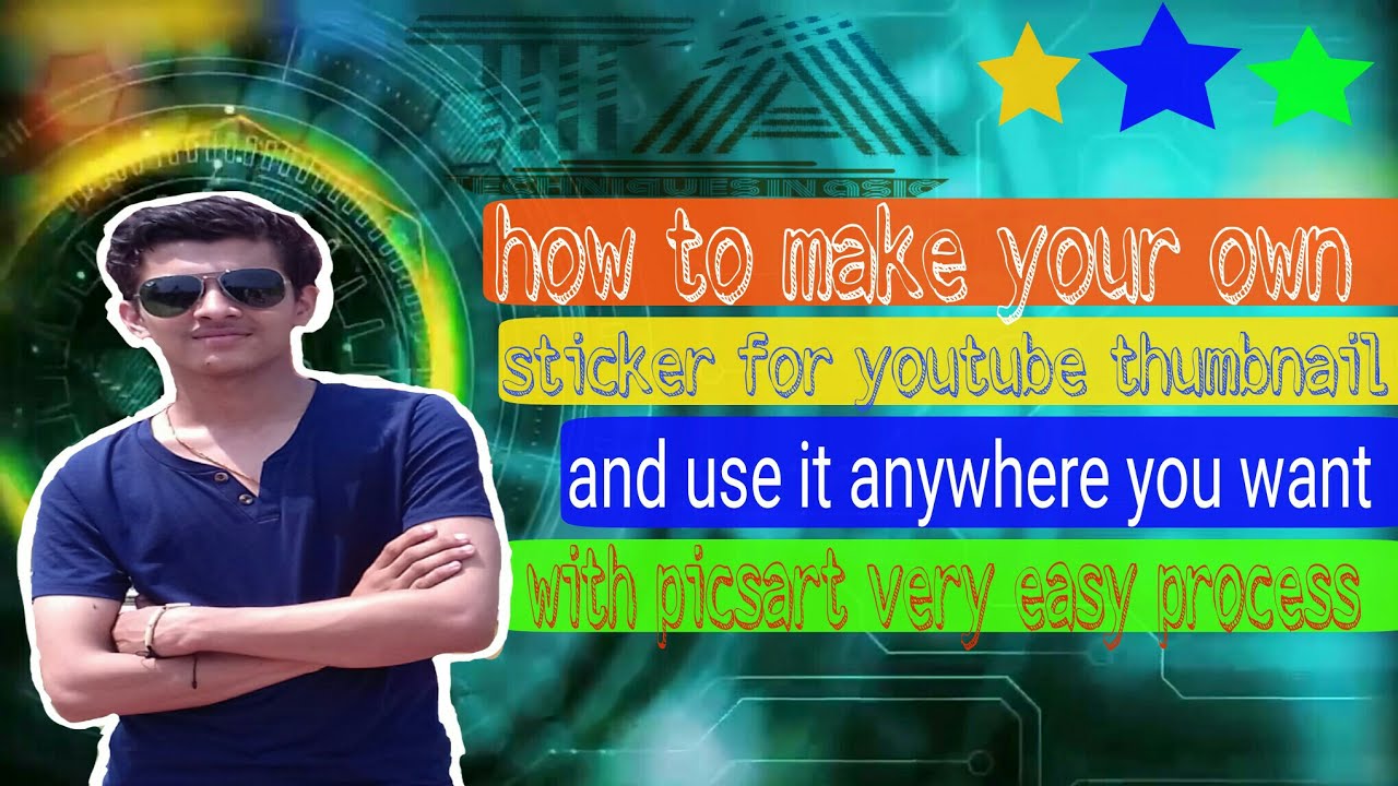 how to make your own sticker from your own photo and apply white ...