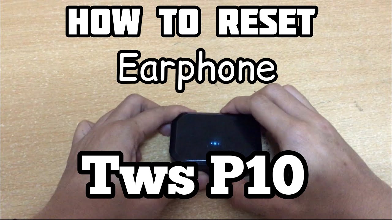 How to reset earphone headset bluetooth tws p10 dan merek lainnya - YouTube