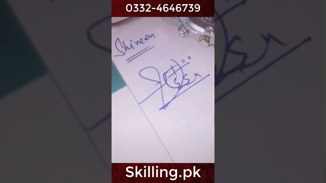 Signatures for Shireen - YouTube