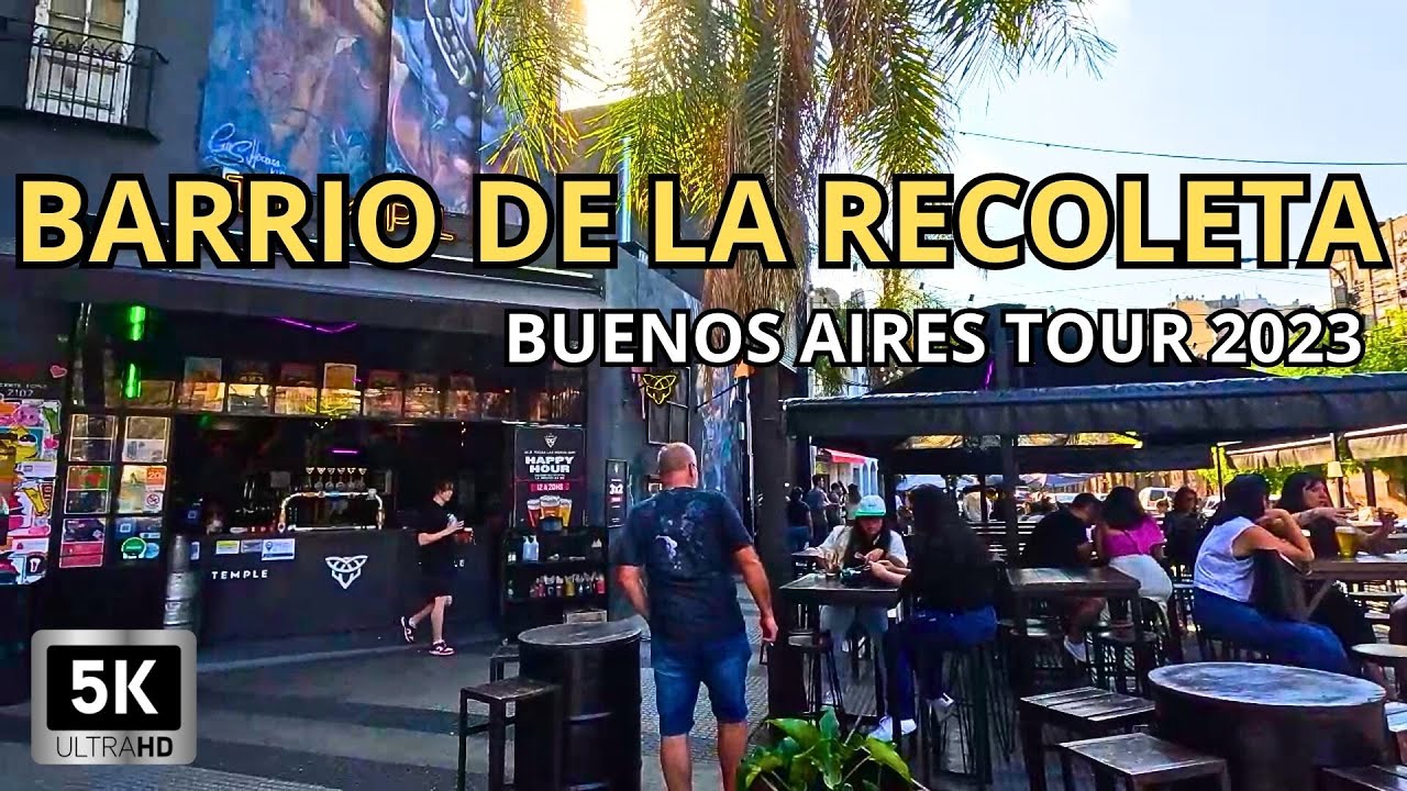 【5K】Recorriendo BARRIO DE LA RECOLETA | CIUDAD BUENOS AIRES | Walking ...