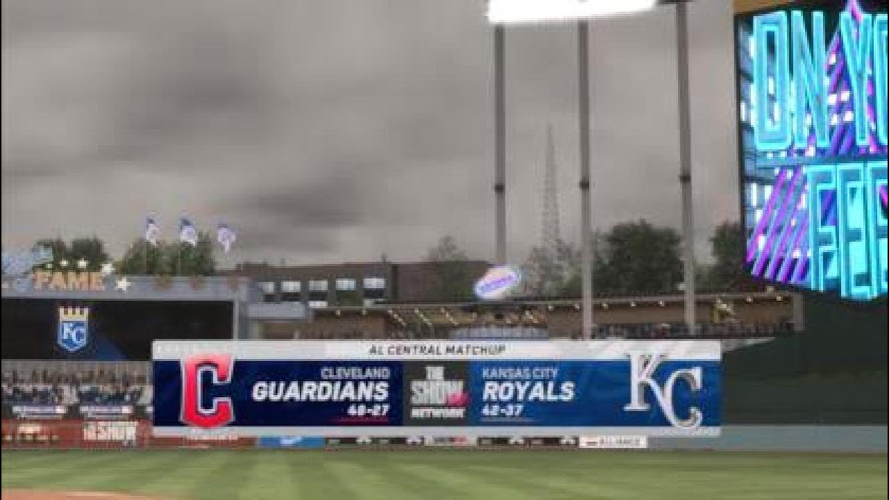 MLB The Show 24 | Cleveland Guardians vs Kansas City Royals Highlights ...