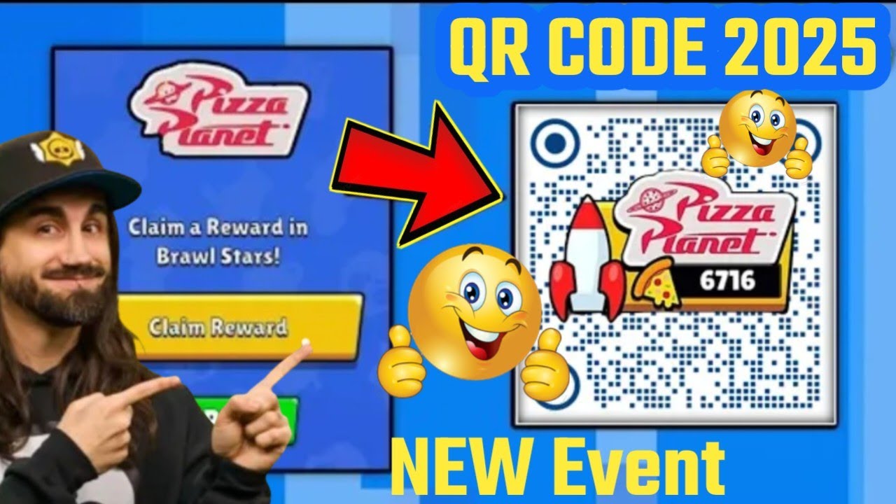 FREE! x2200 PIZZA SLICES 🎁 PIZZA PLANET QR CODES🥳 QR CODES BRAWL STARS ...