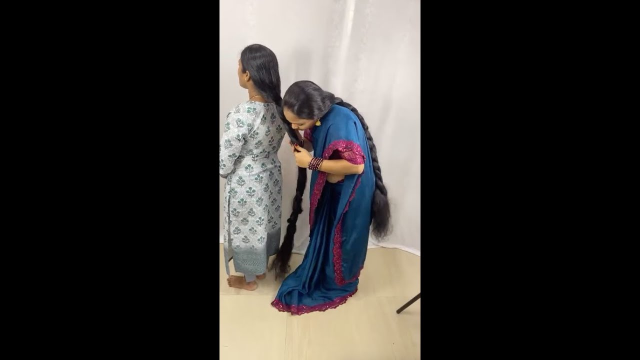 Bun-tastic! Two Long-Haired Beauties Create Stunning Buns & Show Off Their Luscious Locks! - YouTube