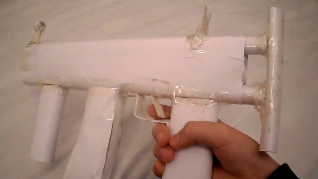 How to make a Paper MP5 Tutorial Easy - YouTube