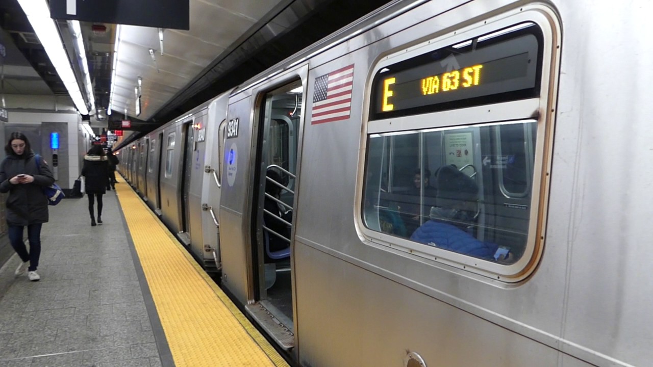 IND 63rd St Line: R160A-2 E Train at Lexington Ave-63rd St (WTC Bound ...