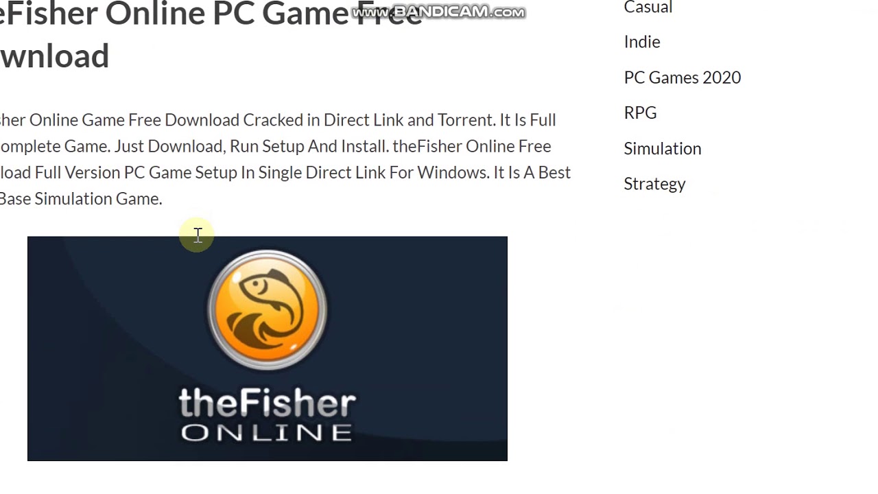 theFisher Online PC Game Free Download - YouTube