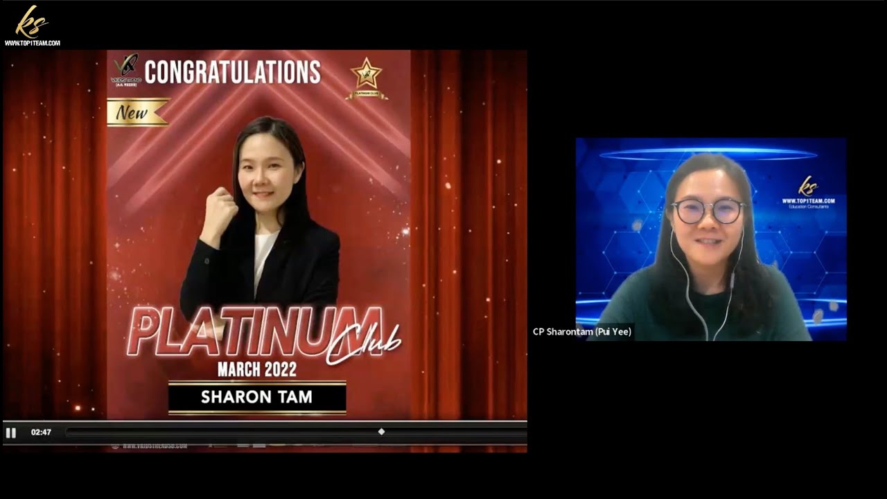 Sharon Tam - RM10,000 Success Sharing (VKids Trend Top 1 Team) - YouTube