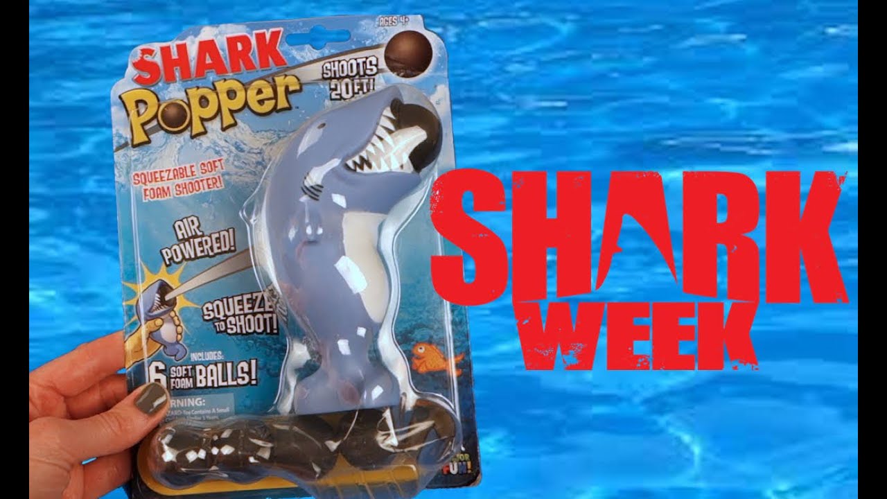 Shark Week! Shark Popper Foam Battle Toy - YouTube