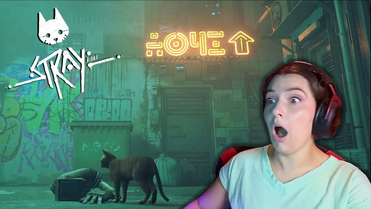 STRAY GAMEPLAY- You get to play as a cat!! Part 1 - YouTube