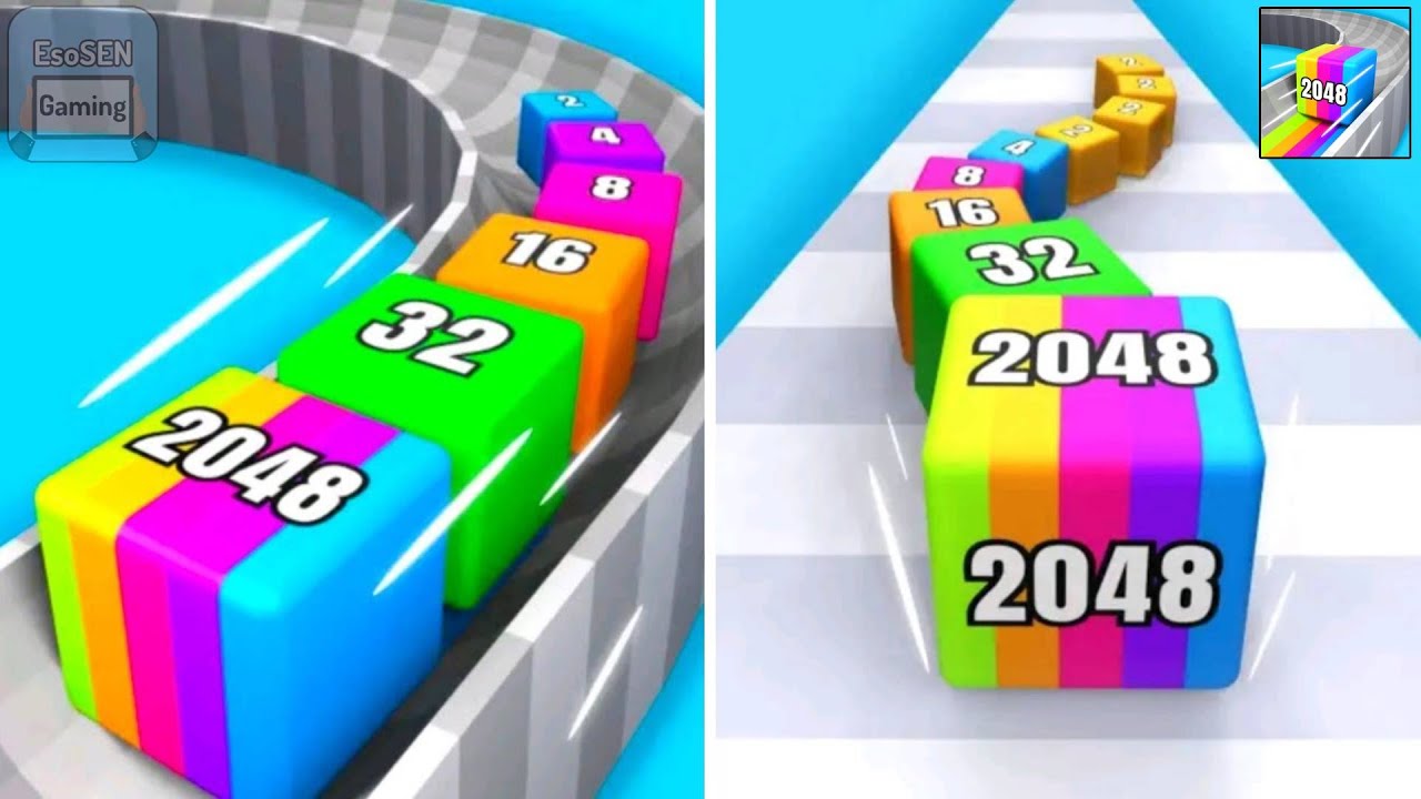 Jelly Tube Run 2048 | Satisfying Mobile Games | All Levels Gameplay ...