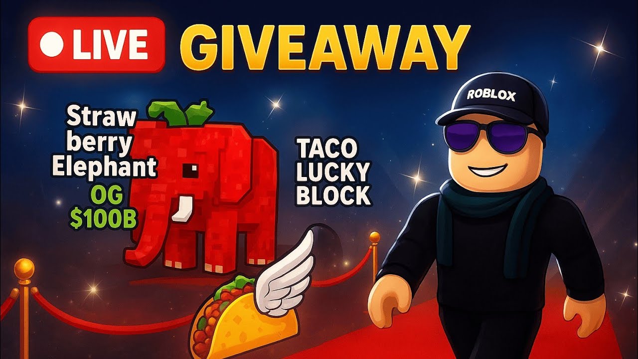 🔴 LIVE 🎉 Opening 10 Taco Lucky Blocks 🌮 + Giveaway | Roblox Lucky Block ...