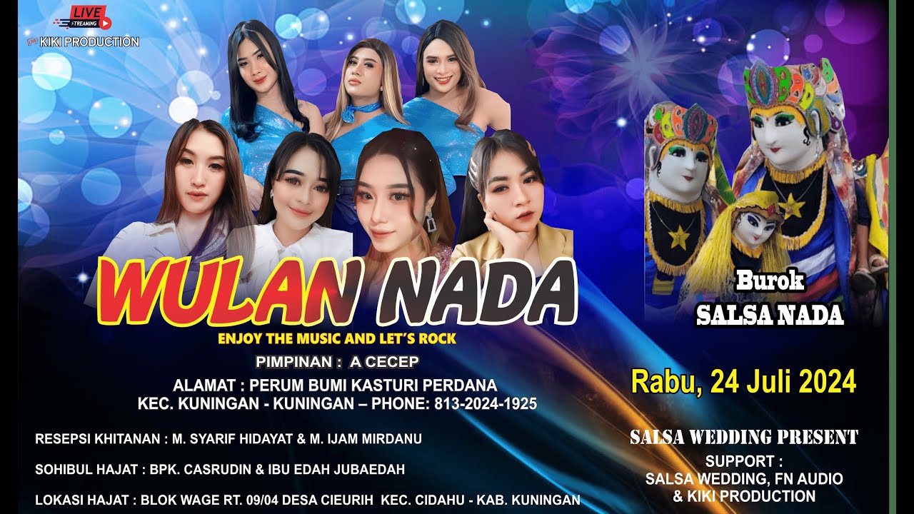 [LIVE] WULAN NADA || KHITAN : M.SYARIF HIDAYAT & M.IJAM MIRDANU || DESA ...