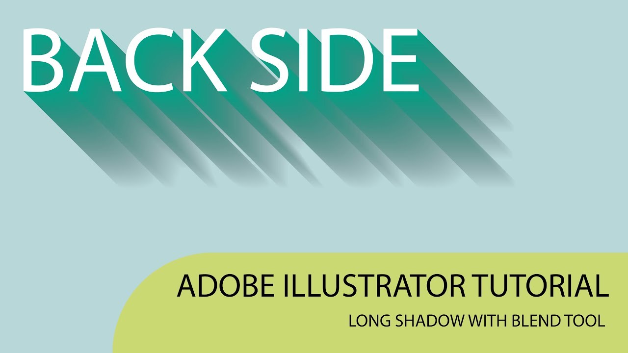 Adobe Illustrator Tutorial : Long Shadow Text With Blend Tool Eps:01 ...