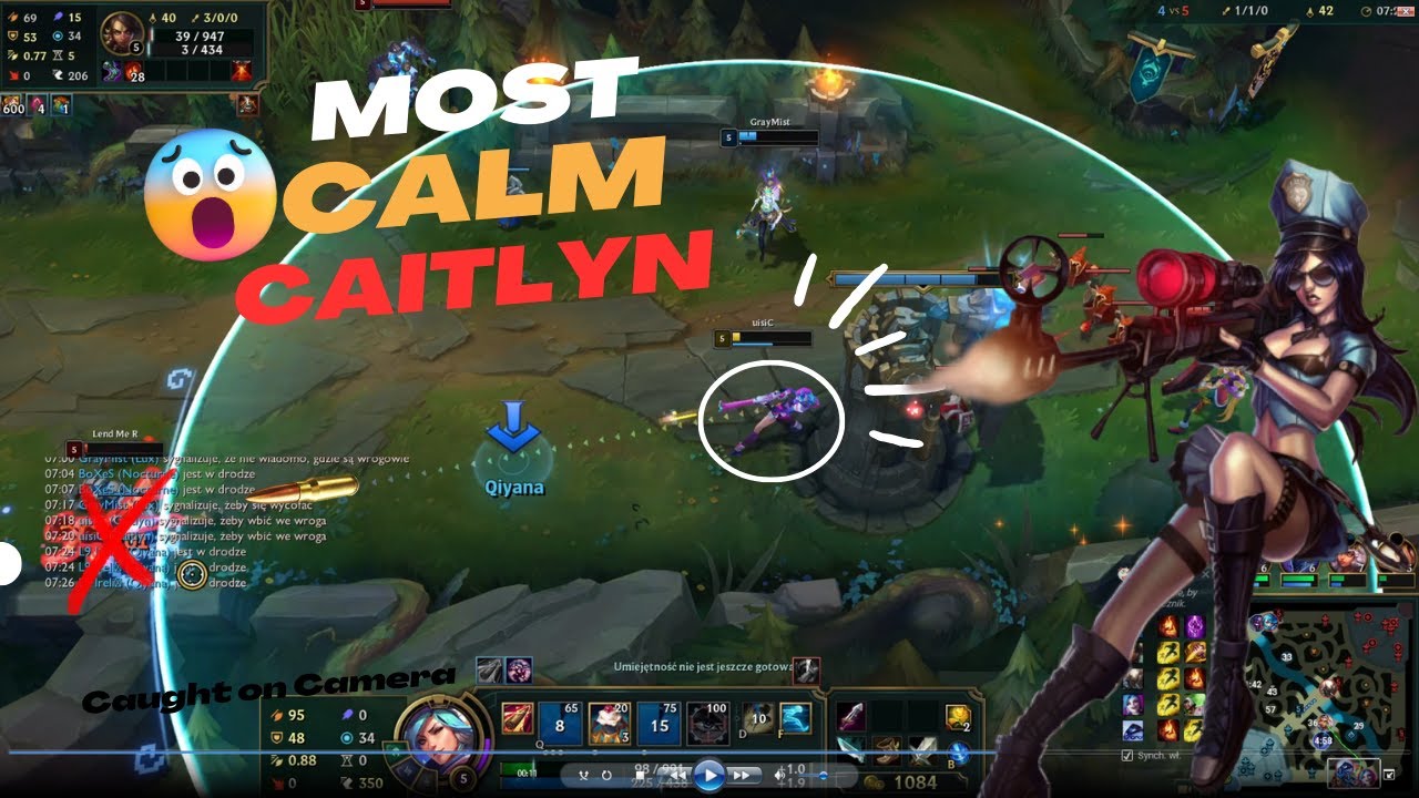 The most CALM Caitlyn #leagueoflegends #caitlyn - YouTube