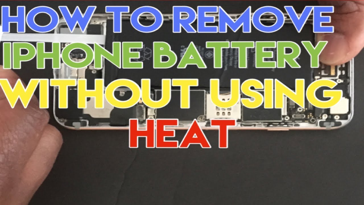 How to remove iPhone battery without using heat - YouTube