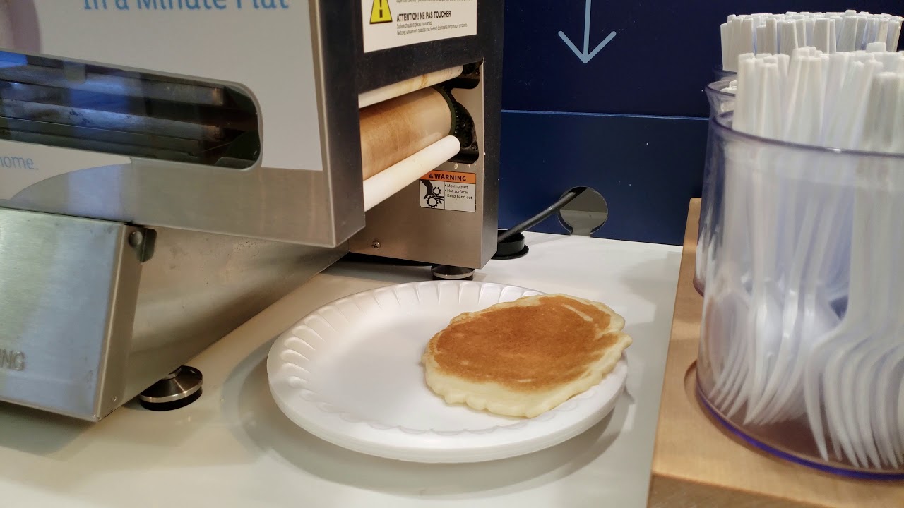 Pancake Printer at Holiday Inn - Ontario, OR - YouTube