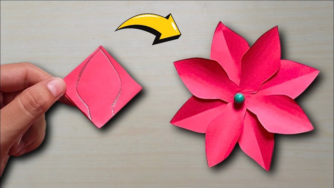 Origami Paper Folding Flower | Origami Flower | how to make a paper ...