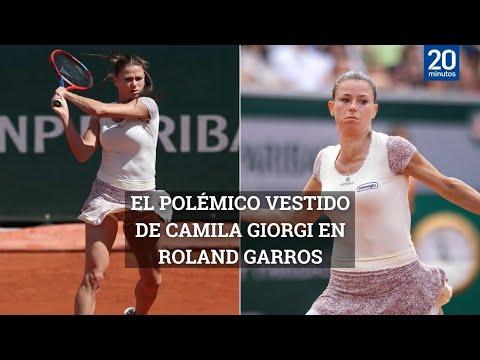 El motivo por el que la tenista Camila Giorgi se llevó un aviso por su vestido