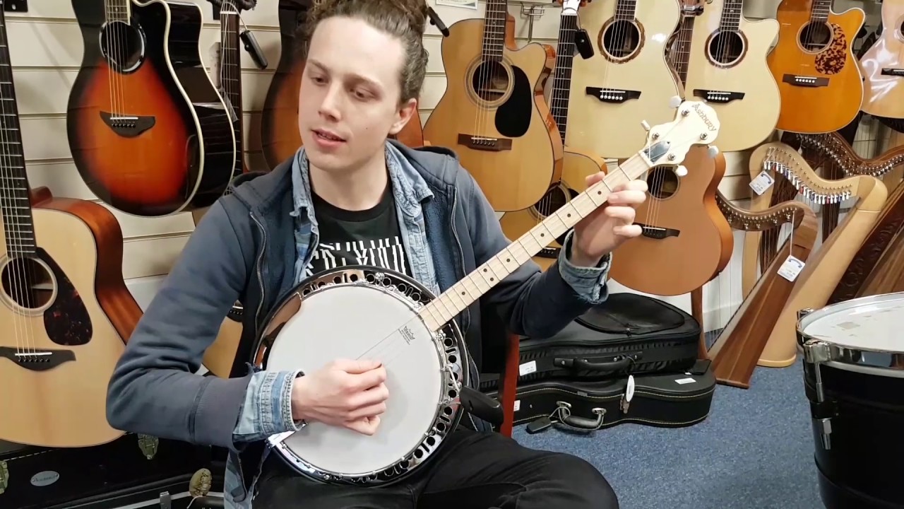 Richard playing the Ashbury AB65 Tenor Banjo @ Hobgoblin Music ...
