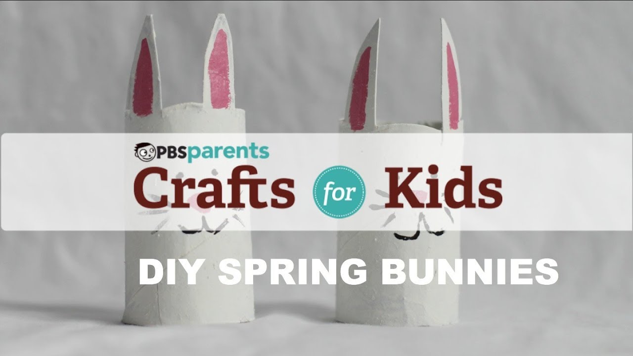 Cardboard Spring Bunnies | Crafts for Kids | PBS KIDS for Parents - YouTube