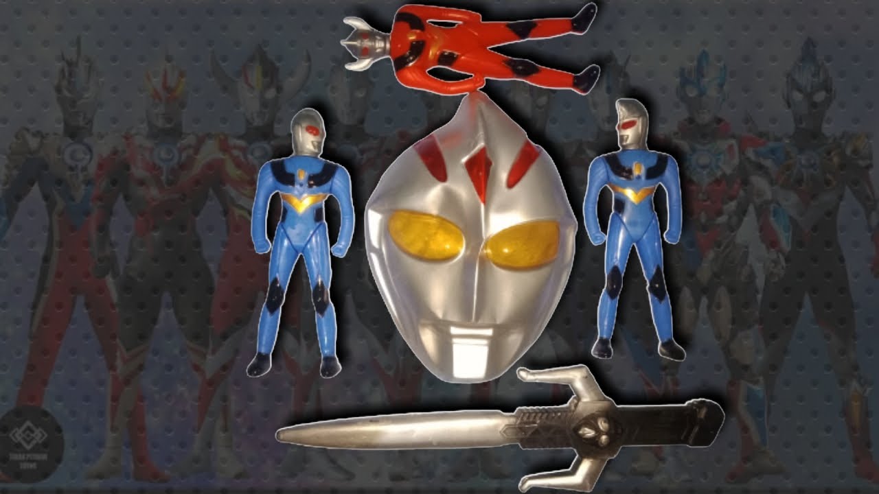 Mencari mainan di pasar dapat mainan Ultraman tiga pedang ultraman ...